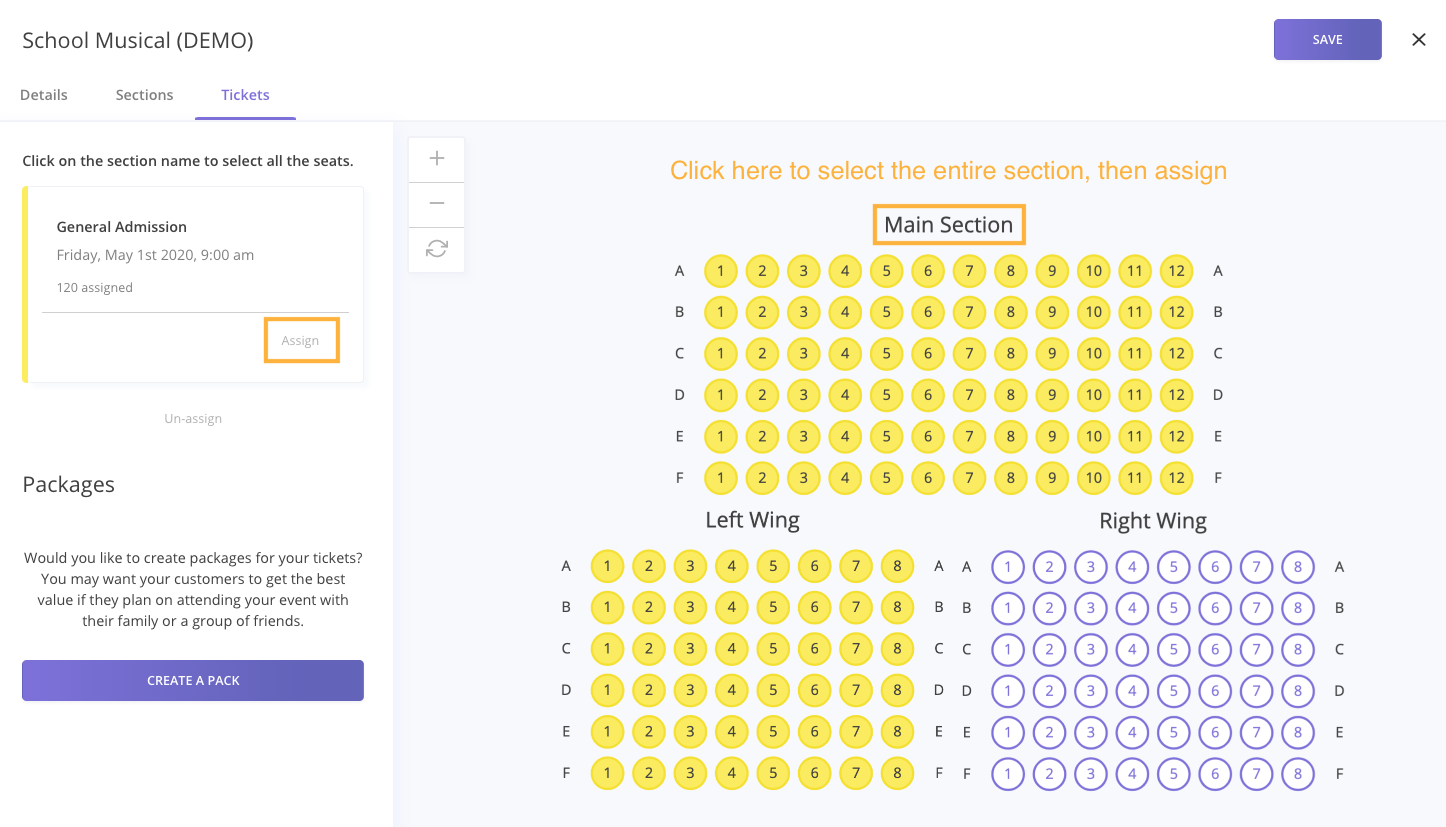 CompassTix | Allocated Seating