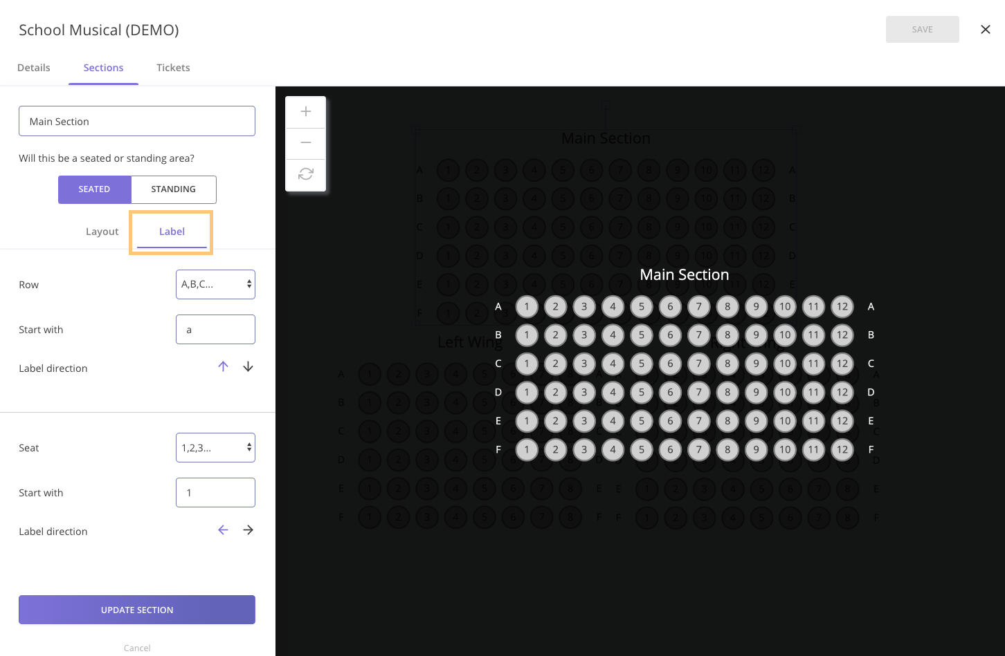 CompassTix | Allocated Seating